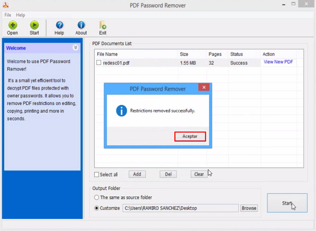 🥇 Cómo quitar contraseña a un PDF 【 Desbloquear PDF